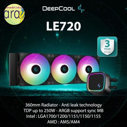 Jual Deepcool CPU Cooler LE720 ARGB 360mm AIO Liquid - Kota Surabaya ...