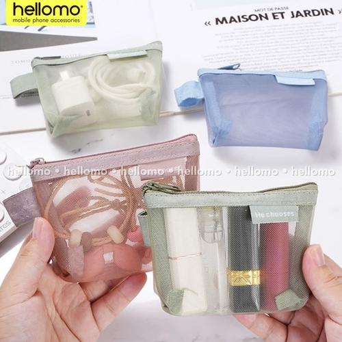 Jual Tas Mini Travel Organizer Alat Tulis Lucu Dompet Jaring Tempat ...