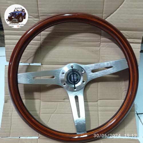 Jual STIR JIMNY KAYU WHEEL WOOD STEER KATANA KLASIK VINTAGE UKURAN 15 ...