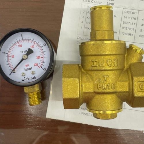 Jual Pressure regulator water brass drat 2"inch / PRV kuningan ...