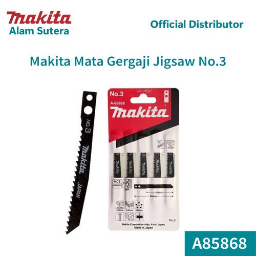 Jual Mata Gergaji Jigsaw Blade No.3 Makita Mata Potong Besi A-85868 ...