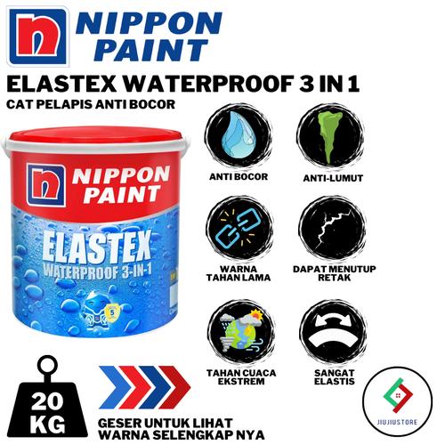 Jual NIPPON PAINT ELASTEX 20KG ELASTEX WATERPROOF 3 N 1 20KG CAT ANTI ...