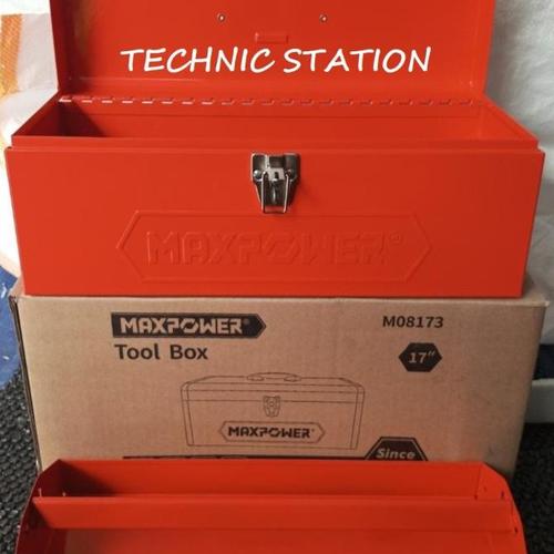 Jual TOOL BOX BESI 17 INCH MAXPOWER 2 SUSUN toolbox besi 43x18x19cm ...