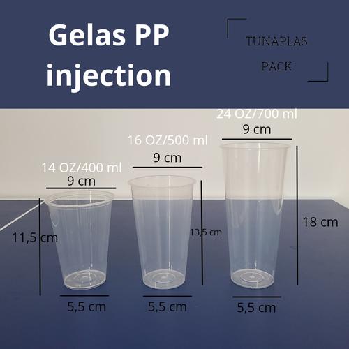 Jual Gelas cup injection 14 oz 16 oz 24 oz | gelas injection | cup ...