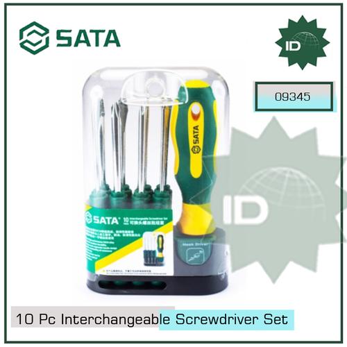 Jual Obeng Plus Minus Set 10 Pc Interchangeable Screwdriver Set 09345 ...