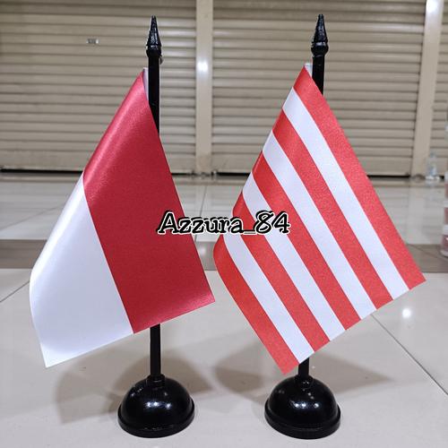 Jual tiang kayu meja+bendera bendera perang+merah putih - Jakarta Pusat ...