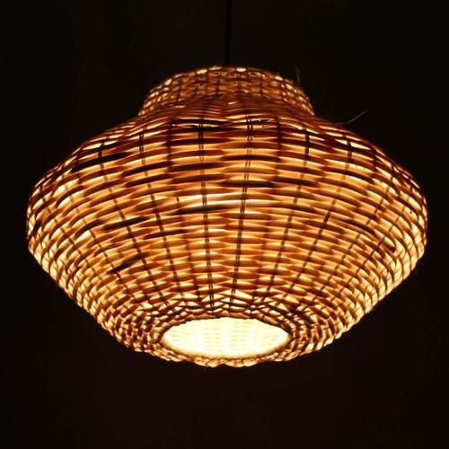 Jual Kap Lampu Gantung Rotan | Rattan Pendant Light | Lampu Rotan KL169 ...
