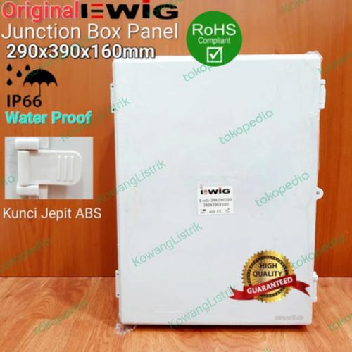 Jual Juntiction Box Panel KG 290x390x160mm Box Panel Plastik ABS EWIG ...