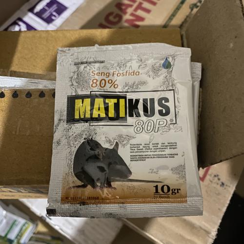 Jual Rodentisida MATIKUS 80P Racun Tikus Seng Fosfida 10gram - Kota ...