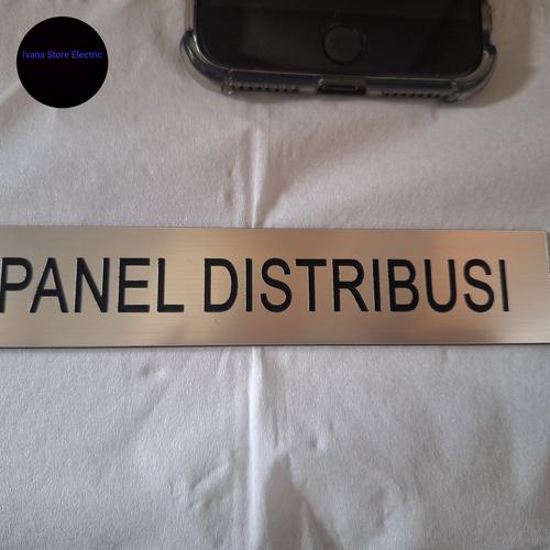 Jual Name Plate Panel Listrik /Name Plate Ukuran 3cm x 15cm - Jakarta ...