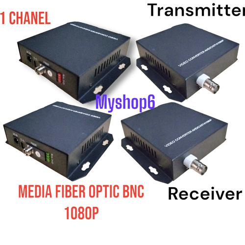 Jual Media Converter Fiber Optic 1 chanel To Bnc 1080P Receiver dana ...
