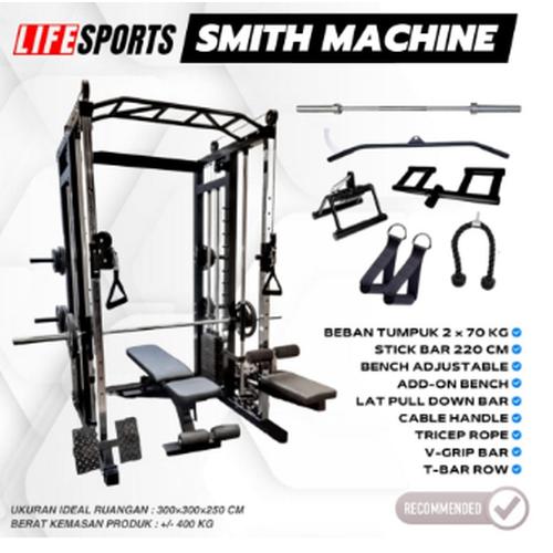 Jual Smith Machine multi magnus X5 multifungsi trainer lengkap plus ...