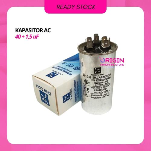 Jual Kapasitor AC 40+1,5 uf 3 Soket/Runing Capacitor 40+1,5uf - Mikro/Micro - Kab. Bekasi ...