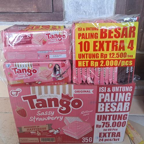 Jual PROMO wafer tango JKT48 ISI 14 PCS (10+4) 35 GR - milky coklat ...