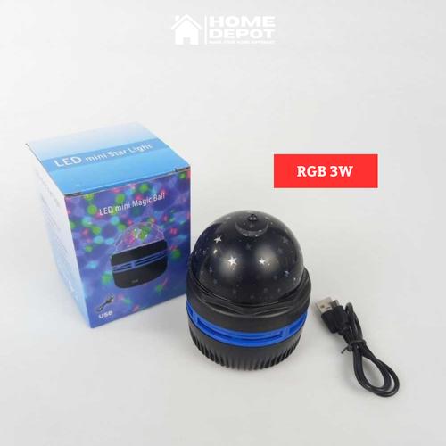 Jual Lampu Tidur Proyektor Anak LED USB RGB Model Putar Bulan Dan ...