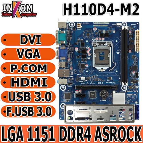 Jual Mobo Intel LGA 1151 H110 Asrock - H110 ASROK D4M2 - Kota Bekasi ...