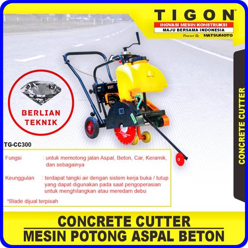 Jual Concrete Cutter Potong Aspal Tigon TG-CC 300 + Mesin Bensin 7 HP ...