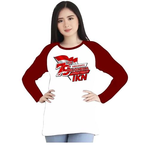 Jual KAOS HUT RI 79 AGUSTUS LENGAN PANJANG DEWASA MERAH PUTIH TERBARU - Putih, M - Jakarta ...