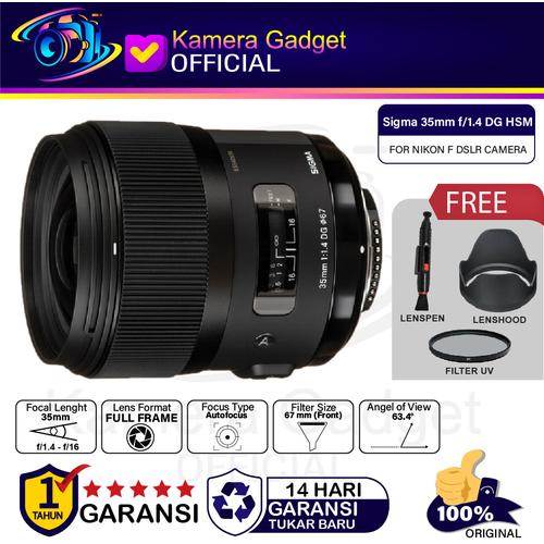 Promo Lensa Sigma 35mm f1.4 DG HSM Art Lens for Nikon F / Sigma 35 mm f ...