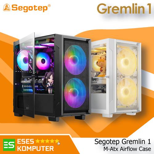 Promo Case Segotep Gremlin 1 Black / White M-ATX Airflow Casing PC Cicil 0% 3x - Kota ...