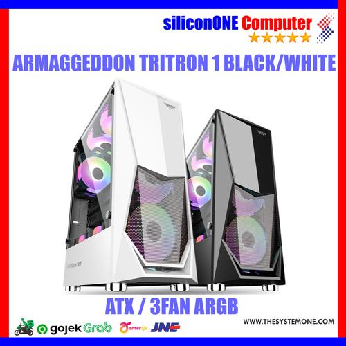 Jual Armaggeddon Tritron 1 Gaming Case ATX 3FAN ARGB BLACK/WHITE - Kota Bandung - silicon ONE ...