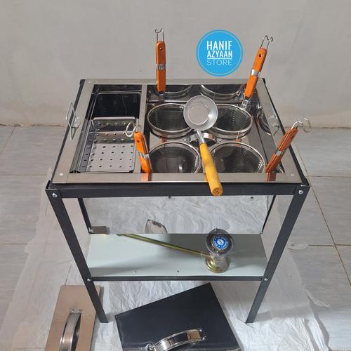 Jual panci mie ayam 4 lubang 1 set meja boot lengkap mantap - packng ...