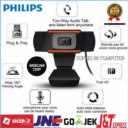 Jual PHILIPS WEBCAM HD 720P AUTOFOCUS WEB CAMERA CAM FOR PC LAPTOP ...
