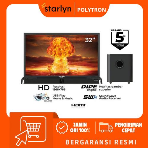 Promo POLYTRON Cinemax Soundbar DIGITAL LED TV 32" PLD 32BV1558 Cicil 0% 3x - Jakarta Barat ...