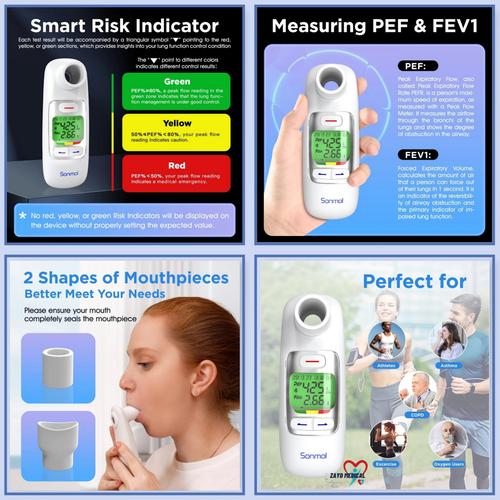 Jual Digital Peak Flow Meter Electric Sonmol/ Spirometer Digital Peak Flow Meter - Jakarta Timur ...