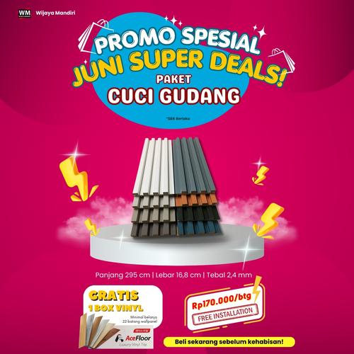 Jual [Gratis Pasang] Kisi Kisi Wood Panel PVC Wallpanel WPC Timberwood ...