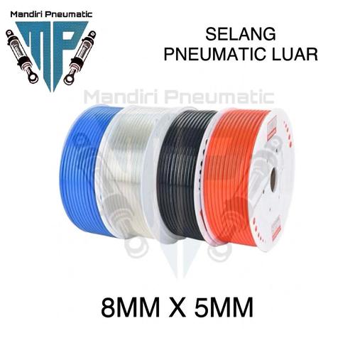 Jual selang pneumatic luar 8mm x dalam 5mm ( 1 roll 100 meter ) PU ...