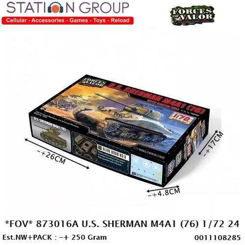 Jual FOV 873016A U.S. SHERMAN M4A1 (76) 1-72 24 - GUNPLA MODEL KIT ...