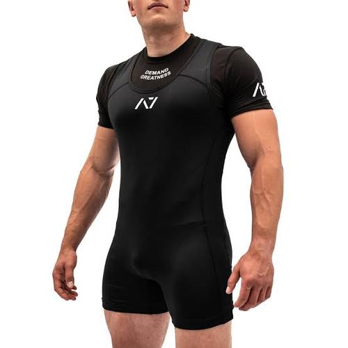 Jual A7 Classic Unisex Singlet Black IPF Approved Powerlifting Raw Suit ...