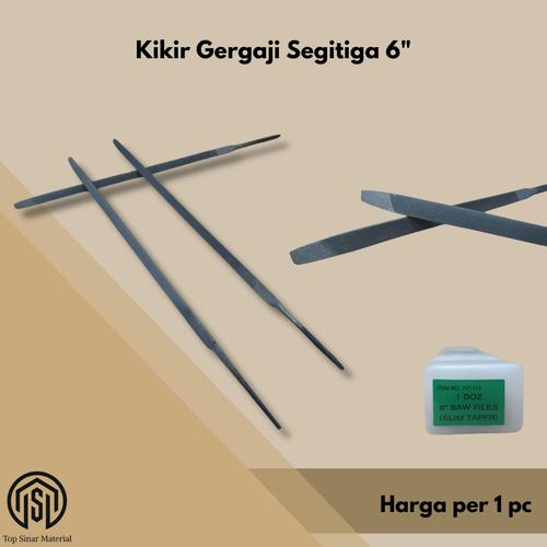 Jual Kikir Kayu 6 inch Alat Kikiran Mata Gergaji Segitiga 6" - Kab ...