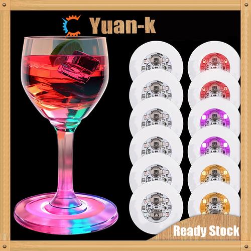 Jual Lampu Alas Botol Wine Bottle Stickers LED Coaster Light - Kota ...