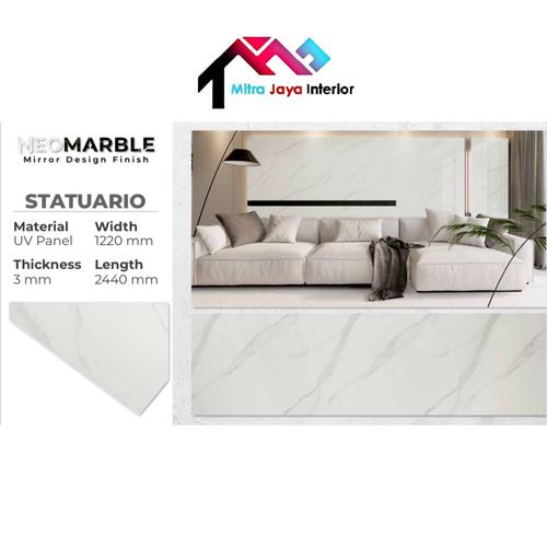 Jual WPC Panel dinding 3mm Neo Marble / Lembar - Jakarta Pusat ...