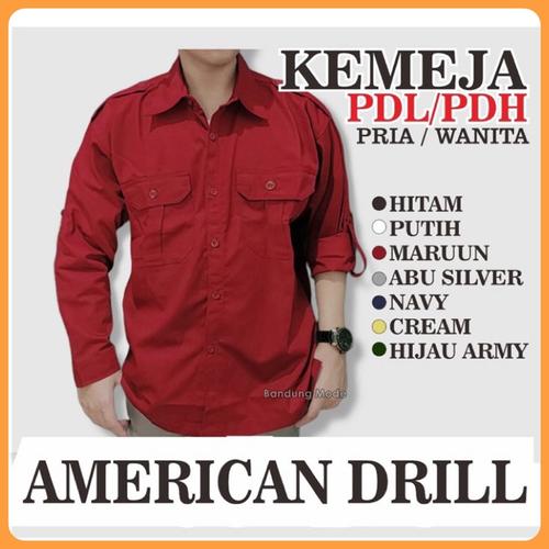 Jual Kemeja Tactical PDL PDH Seragam Komunitas NET American Drill ...
