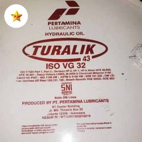 Jual Oli Hidrolik Pertamina Turalik 48 ISO vg 46, Turalik 43 ISO vg 32 ...