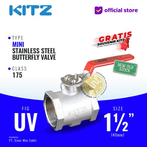 Promo Mini Butterfly Valve SUS304 KITZ Fig. UV , 1 1/2" - 40A - 40mm ...