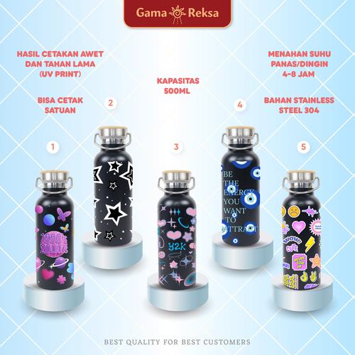 Jual ( SEHARI JADI ) Custom Tumbler Tutup Bambu Tema Y2K Cetak Uv ...