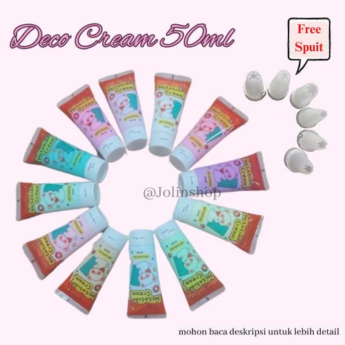 Jual (No Spuit) Deco Cream 50ml Liquid Clay | Simulation Cream Material ...