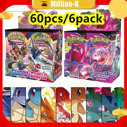 Jual 6 Pack Kartu Cards Pokemon Tcg Kartu Koleksi Anak Versi Bahasa ...