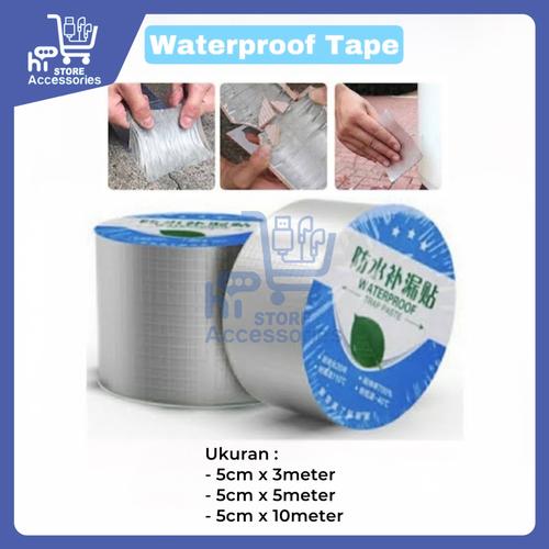 Jual LAKBAN ALUMINIUM FOIL BUTYL WATERPROOF TAPE LEM ANTI BOCOR 5CM | 3M 5M - 5 Meter - Jakarta ...