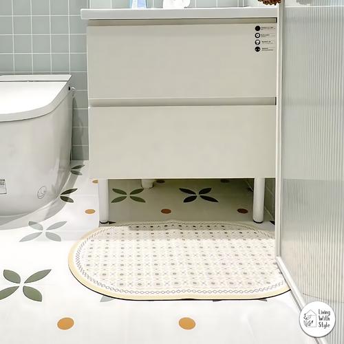 Jual Living With Style - Spring Flower Bath Mat / Keset Lantai Motif ...