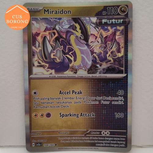Jual Miraidon Basic Futur H sv5s Pokemon TCG Indonesia - Kota Denpasar ...