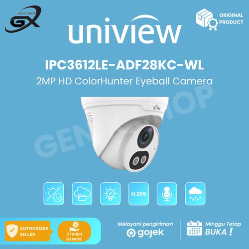 Jual Uniview IP Camera IPC3612LE-ADF28KC-WL 2MP HD ColorHunter IR Fixed Eyeball Network Camera ...