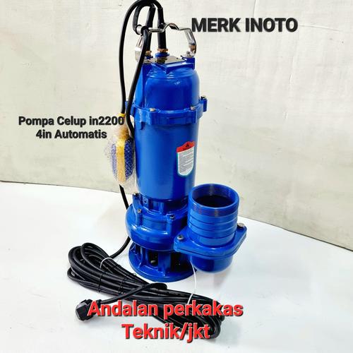 Jual INOTO IN2200 Auto pompa celup air kotor/keruh/limbah 4" /Sewage ...