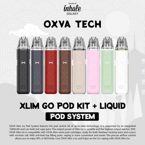 Promo Oxva Xlim Go Pod Kit + OX Passion Ice Tea Salt Nic 15ML by Oxva ...
