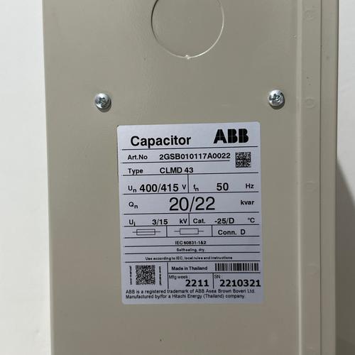 Jual Kapasitor Bank ABB 20kVAR 525V - Jakarta Barat - Multi Power ...