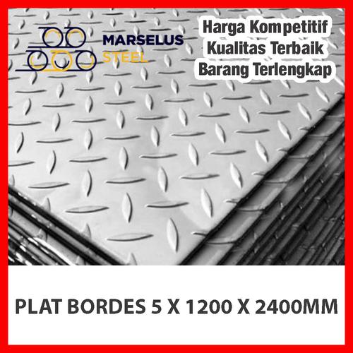 Jual Plat Bordes Besi 5 x 1200 x 2400 mm - Full Berkualitas SS400 ...